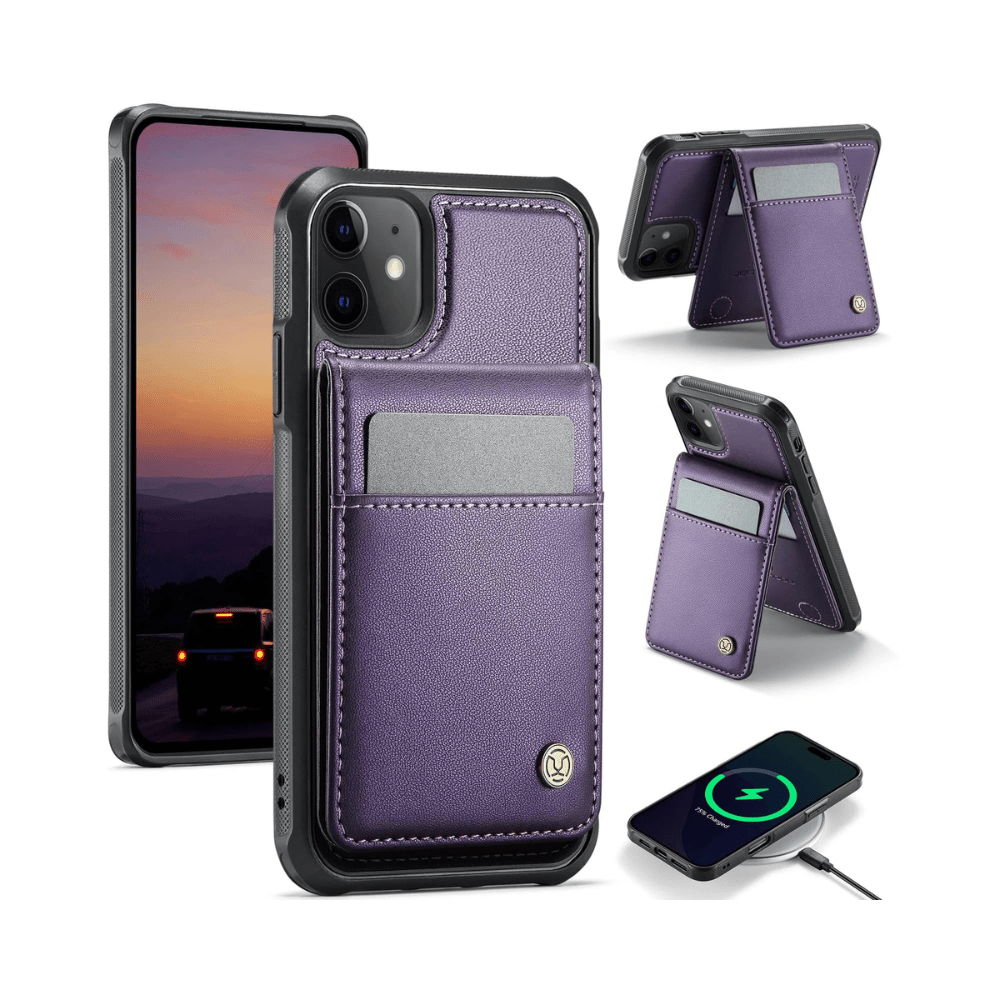 Pereo Magnetic Leather Wallet iPhone Case With Detachable Card Holder ...