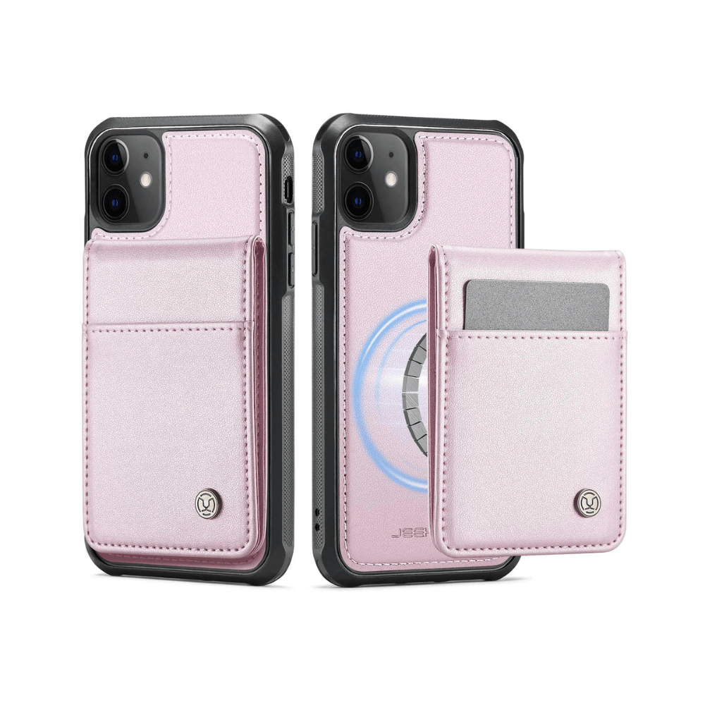 Pereo Magnetic Leather Wallet iPhone Case With Detachable Card Holder ...