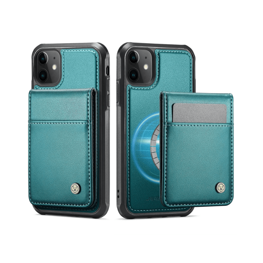 Pereo Magnetic Leather Wallet iPhone Case With Detachable Card Holder ...