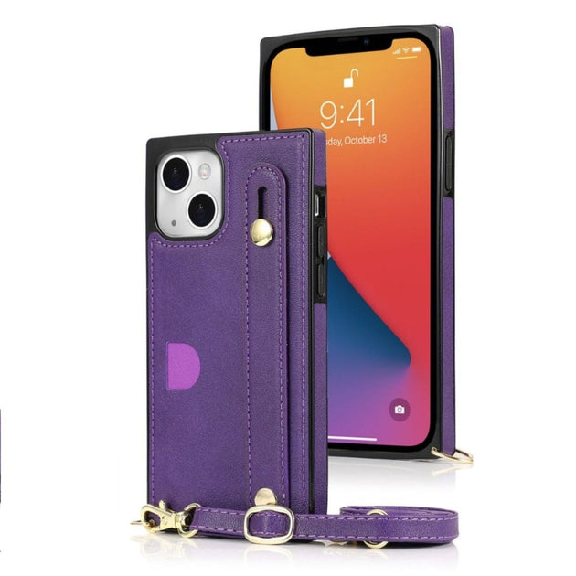 Nox Slim Leather Shockproof iPhone Case With Wrist Strap For iPhone ...